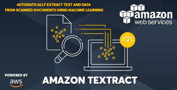 AWS Amazon Textract - Extract Text and Data with Machine Learning - Official Licence
